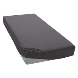 Bettlaken Estella "Feinjersey", grau (schiefer), L:200cm, Jersey, Obermaterial: 100% Baumwolle, Bettlaken, Bettlaken, Rundumgummi