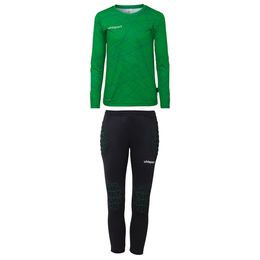 Sportanzug Uhlsport "Torwart-Sets Prediction Junior Kids", Jungen, Gr. 128, gr&uuml;n, Obermaterial: 100% Polyester Pol. recyc.., Sportanz&uuml;ge