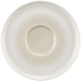 Untertasse Seltmann Weiden "Sento Home", beige, cream, wei&szlig;, gesprenkelt, H:2cm &Oslash;:16,2cm, Porzellan, Speiseteller, Kombi-Untertasse f&uuml;r Kaffee-, Milchkaffee- & Cappuccinotasse, Becher
