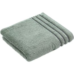 Saunatuch Vossen "Cult de Luxe", gr&uuml;n (soft gr&uuml;n), B:100cm L:150cm, Walkfrottee, Obermaterial: 100% Baumwolle, Handt&uuml;cher, mit Glanzbord&uuml;re