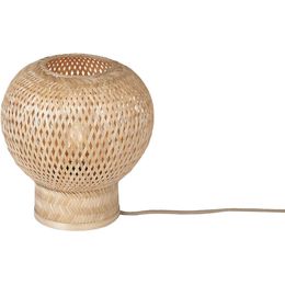 GOOD & MOJO Tischleuchte "BARBADOS", beige (natur), 1, &Oslash; 27cm H: 23cm, Leuchten, Tischleuchte