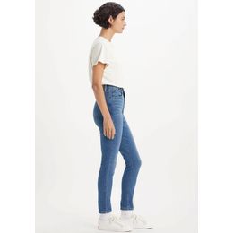 Levi's Skinny-fit-Jeans LEVI'S "Retro High Skinny", Damen, Gr. 26, L&auml;nge 30, blau (run the world), Denim/Jeans, Obermaterial: 85% Baumwolle, 7% Lyocell, 6% Elastomultiester, 2% Elasthan, skinny fit, Jeans