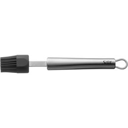 Backpinsel Silit "Classic Line", edelstahl, schwarz, T:21,5cm, Edelstahl, Silikon, Lebensmittelpinsel, Backpinsel, Silikonborsten, Edelstahlgriff, Aufh&auml;nge&ouml;se, hitzebest&auml;ndig bis 200C