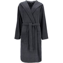 Unisex-Bademantel Vossen Gr. 42, graphit, 42/48, Baumwolle, Hausm&auml;ntel