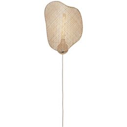 GOOD & MOJO Wandleuchte "KINABALU", beige (natur), 1, &Oslash; 40cm H: 50cm, Leuchten, Wandleuchte