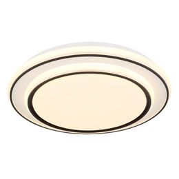 Globo LIGHTING LED Deckenleuchte "LOGAN", wei&szlig;, 1 Stk., Leuchten, Deckenlampe/rund/Wohnzimmer/Schlafzimmer/elegant, LED Deckenleuchte