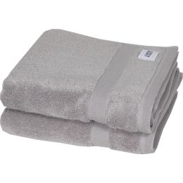 Sch&ouml;ner Wohnen Kollektion Handt&uuml;cher "Cuddly", grau, B:50cm L:100cm, Frotteevelours, Obermaterial: 100% Baumwolle, SCH&Ouml;NER WOHNEN-KOLLEKTION, Handt&uuml;cher, schnell trocknende Airtouch-Qualit&auml;t