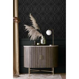 Vliestapete next "LUXE ECLIPSE Vliestapete 10mx52cm", grau, B:0,52m H:0m L:10m, Vlies, Tapeten