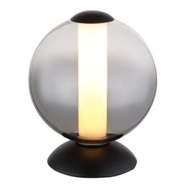 Globo LIGHTING Tischleuchte "LACY", schwarz matt, &Oslash; 18cm H: 21cm, 1 Stk., Leuchten, Tischlampe Nachttischlampe Deko-Tischleuchte Schlafzimmer, Tischleuchte