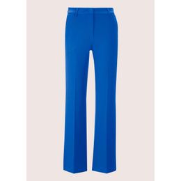 Madeleine Mode B&uuml;gelfaltenhose MADELEINE "Palazzohose Ausgestellte B&uuml;gelfalten-Hose", Damen, Gr. 46, N-Gr, blau (royalblau), Obermaterial: 92% Polyester PES. 8% Elasthan EL., Modern, normal, Hosen, Ausgestellte Beinform