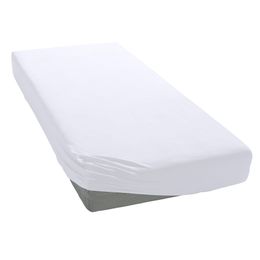 Bettlaken Estella "Feinjersey", wei&szlig;, L:200cm, Jersey, Obermaterial: 100% Baumwolle, Bettlaken, Bettlaken, Rundumgummi