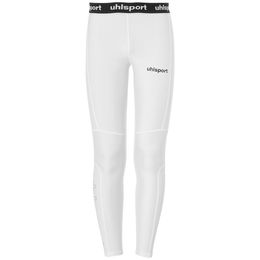 Thermounterhose Uhlsport "Tights DISTINCTION PRO LONG", Herren, Gr. L, 1 Stk., wei&szlig;, Obermaterial: 80% Polyamid PA. 20% Elasthan EL., Unterhosen Thermounterhose