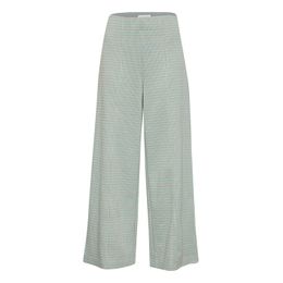 Stoffhose Ichi "Casual Hose IHKATE", Damen, Gr. M, N-Gr, blau (ether), Obermaterial: 70% Polyester PES. 28% Viskose CV. 2% Elasthan EL., Hosen Stoffhose