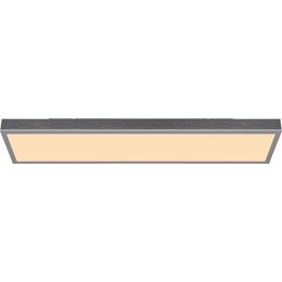 Globo LIGHTING Deckenleuchte "DORO", silberfarben, H: 6,5cm, 1 Stk., Leuchten, Deckenlampe Wohnzimmer-Leuchte Schlafzimmer-Leuchte Flur K&uuml;che, Deckenleuchte