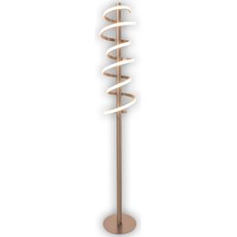 N&auml;ve N&Auml;VE LED Stehlampe "Belleza", silber (silberfarben), 1, &Oslash; 22cm H: 140cm, 1 Stk., Leuchten, Flurleuchte warmwei&szlig;, H: 140cm, 27W, silberfarben, IP20, dimmbar, LED Stehlampe