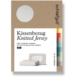 Kissenbezug Schlafgut "Pure flexibler Kissenbezug f&uuml;r Nackenst&uuml;tzkissen", beige (sand light), B:40cm L:140cm, Bio-Baumwolle, Obermaterial: 95% Baumwolle, 5% Elasthan, Kissenbez&uuml;ge, Kissenbezug, Bio-Baumwolle mit Elasthan, mit Gummizug, b&uuml;gelfrei