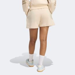 Shorts adidas Sportswear "FUTURE ICONS SMALL LOGO", Damen, Gr. XS, N-Gr, crystal linen, normal, gr., Obermaterial: 68% Baumwolle, 32% Polyester, Hosen Shorts