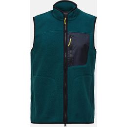 Peak Performance NatureRush Fleeceweste Herren - Gr&ouml;&szlig;e M - gr&uuml;n