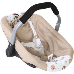 Bayer Chic 2000 Puppen Autositz CHIC2000 "f&uuml;r Puppen bis Gr&ouml;&szlig;e 50 cm", rosa (b&auml;rchen beige), Puppenausstattungen, KinderB:31cm H:32cm T:45cm, Kunststoff, Polyester, Stahl, B:31cm H:32cm T:45cm