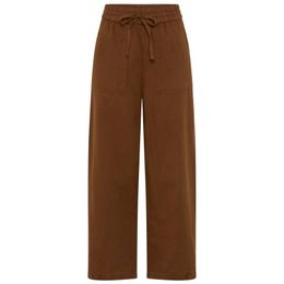 Marc O'Polo Schlupfhose MARC O'POLO DENIM, Damen, Gr. L, N-Gr, umbra braun, Web, Obermaterial: 56% Leinen, 44% Baumwolle, unifarben, lang, Hosen Schlupfhose, im Leinen-Baumwoll-Mix