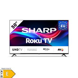 Sharp 50GJ4225E - 50 Zoll Fernseher (126 cm) 4K Ultra HD Roku TV - Streaming LED Smart TV (HDR10, HDMI, Receiver, WLAN)