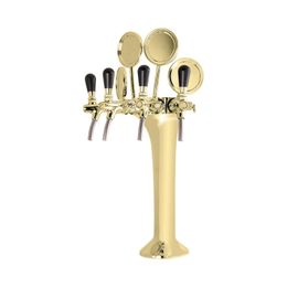 ich-zapfe Schanks&auml;ule Gold 4-leitig, elegant, "Topp-Qualit&auml;t!"