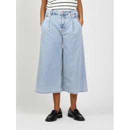 7/8-Jeans Gang "94WANDA CULOTTE", Damen, Gr. 34, N-Gr, sunbleached, Denim/Jeans, Obermaterial: 76% Baumwolle, 15% Polyester, 8% Viskose, 1% Elasthan, ausgestellt 7/8-L&auml;nge, Jeans, Light Denim im Wide Fit