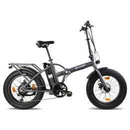 Sharp FD06EN elektro-Klapprad 20 Zoll &ndash; 250W, Shimano 7-Gang, Akku 10,4Ah, LED-Display