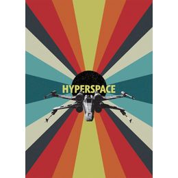 Vliestapete Komar "Digitaldruck Vlies - Star Wars Hyperspace - Gr&ouml;&szlig;e 200 x 280 cm", bunt, B:200m L:280m, Vlies, Tapeten, Kinderzimmer