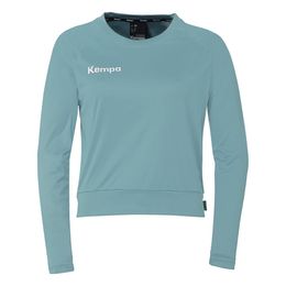 Sporttop Kempa "TankTop Cropped Top", Herren, Gr. L, blau (aqua), Obermaterial: 100% Polyester Pol. recyc.., Tops Sporttop