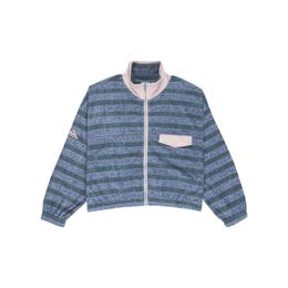 Fleecepullover Quiksilver "Kedai", Damen, Gr. M, ashley blau kedai stripe, Obermaterial: 100% Microfaser;, Sweatshirts Fleecepullover