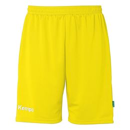 Shorts Kempa "Shorts Performance", Herren, Gr. L, US, gelb (limonengelb), Obermaterial: 100% Polyester Pol. recyc.., Hosen Shorts