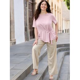 sheego Damen T-Shirt "Halbarmshirt"ros&eacute;, Gr. 48, unifarben, 50% Baumwolle, 50% Viskose, Shirts