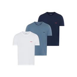 T-Shirt HUGO UNDERWEAR "RN TRIPL", Herren, Gr. S (48), open miscellaneous 971, Jersey, Obermaterial: 100% Baumwolle, Basic, regular fit, Rundhals, eingesetzt normaler Saum, Shirts T-Shirt, mit Rundhalsausschnitt