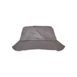 Trucker Cap Flexfit "Flexfit Unisex Flexfit Cotton Twill Bucket Hat Kids", Herren, Gr. onesize, grau, 98% Baumwolle, 2% Elasthan, unifarben, Caps