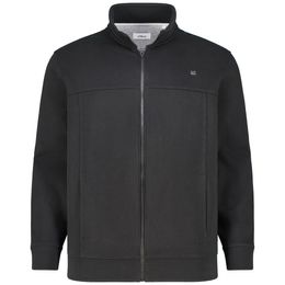 Herren Gro&szlig;e Gr&ouml;&szlig;en | s.Oliver Sweatjacke aus Baumwolle Farbe schwarz Gr&ouml;&szlig;e: 5XL