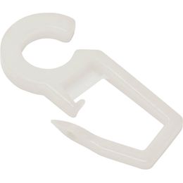 Faltenclip Gardinia "Gardinenhaken POM-Qualit&auml;t" Gr. 1, wei&szlig;, 10 Stk., Gardinenbefestigungen, Zubeh&ouml;r Vitragestangen/Caf&eacute;hausstangen