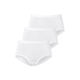 Taillenslip Mey "Lights", Damen, Gr. 42, wei&szlig;, Single Jersey, Obermaterial: 55% Baumwolle, 40% Viskose, 5% Elasthan, k&ouml;rpernah, Unterhosen Taillenslip, ohne st&ouml;rende Seitenn&auml;hte