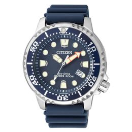 Taucheruhr Citizen "Promaster Eco-Drive Diver", blau (dunkelblau), Armbanduhren, Armbanduhr, Herrenuhr, Damenuhr, Solar, bis 20 bar wasserdicht