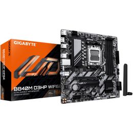 Gigabyte Mainboard "B840M D3HP WIFI6E", schwarz, B:24,4cm H:3,5cm T:24,4cm, Mainboards