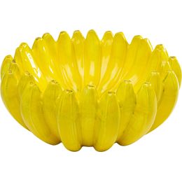 Dekoschale KARE DESIGN "Deko Schale Bananas &Oslash;30cm", gelb, Porzellan, Dekoschalen