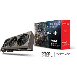 Sapphire Grafikkarte "NITRO+ AMD Radeon RX 9070 XT OC Crimson Desert Edition 16GB", schwarz, Grafikkarten