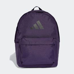 Rucksack adidas Performance "CLASSIC 3-STREIFEN LOGO", schwarz (aurora plum, schwarz), Rucks&auml;cke, Obermaterial: 100% Polyester, Rucksack