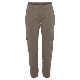 Cargohose MAC "RICH", Damen, Gr. 48, N-Gr, gr&uuml;n (mat gr&uuml;n), Obermaterial: 97% Baumwolle, 3% Elasthan, kn&ouml;chelfrei, Hosen Cargohose