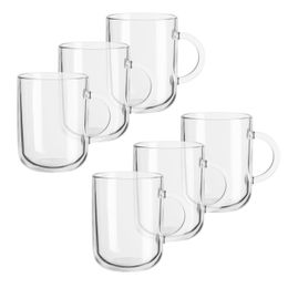 M&auml;ser Gl&auml;ser-Set M&Auml;SER "Iconic, Glasbecher Set", transparent, B:10cm H:10cm &Oslash;:7,5cm, Glas, Trinkgef&auml;&szlig;e, 6er Set