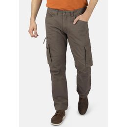 Cargohose HERO by John Medoox "CALGARY Stretchtwill Cargohose", Herren, Gr. 33, L&auml;nge 32, mountain shale, Twill, 97% Baumwolle, 3% Elasthan, gerade lang, Hosen Cargohose, Outdoorhose Casual Twill f&uuml;r Herren