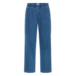 Relax-fit-Jeans Casual Friday "Relax-fit-Jeans CFBeck Herringbone", Herren, Gr. XL, L&auml;nge 34, blau (surf the web), Obermaterial: 100% Baumwolle CO., Jeans