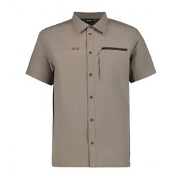 Funktionsshirt Icepeak "H FUNKTIONSHEMD BOXFORD", Herren, Gr. 54, grau (granite), Obermaterial: 100% Polyester, Shirts Funktionsshirt, mit Brusttasche mit Rei&szlig;verschluss, 4-Wege-Stretchmaterial