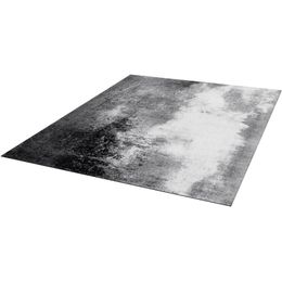 Teppich "Aura", grau, B:110cm H:9mm L:175cm, Polyamid, wash+dry by Kleen-Tex, Teppiche, Teppich, rutschhemmend, In- und Outdoor geeignet, waschbar