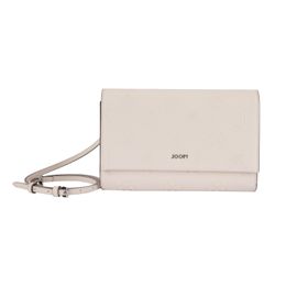 JOOP! Clutch JOOP "flora stampa elisabetta clutch mhf", Damen, Gr. B/H/T: 24cm x 15cm x 5cm, beige (sanftes wei&szlig;), Lederimitat, Taschen, Damen Handtasche mit Logoschriftzug